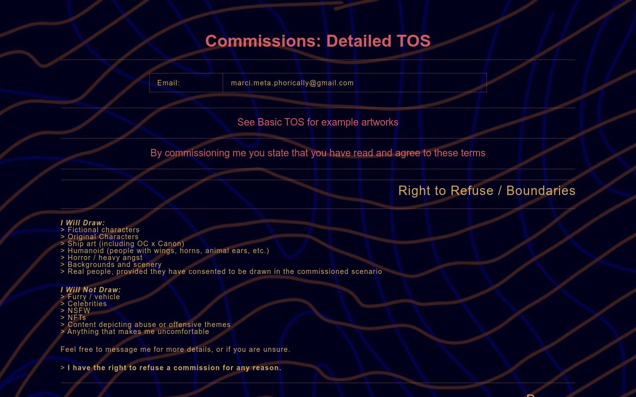 Detailed TOS commissions June 2022